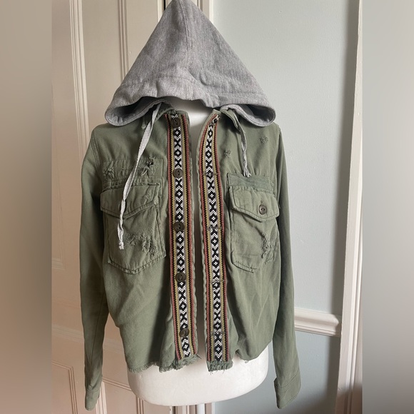 Free People | Jackets & Coats | Free People Jacket With Hood | Poshmark